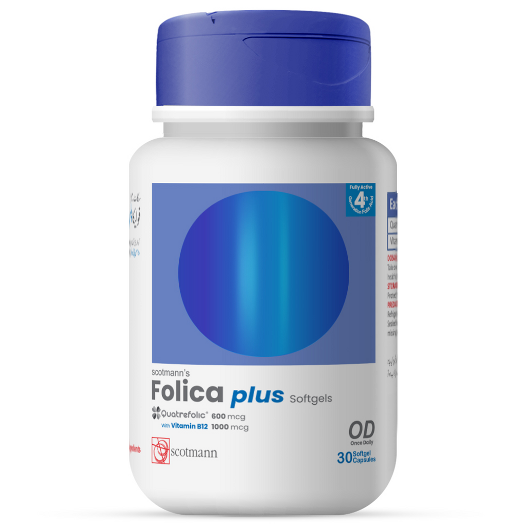 Scotmann’s Folica Plus Quatrefolic & Vitamin B12 - 30 Softgels – D-Dukaan